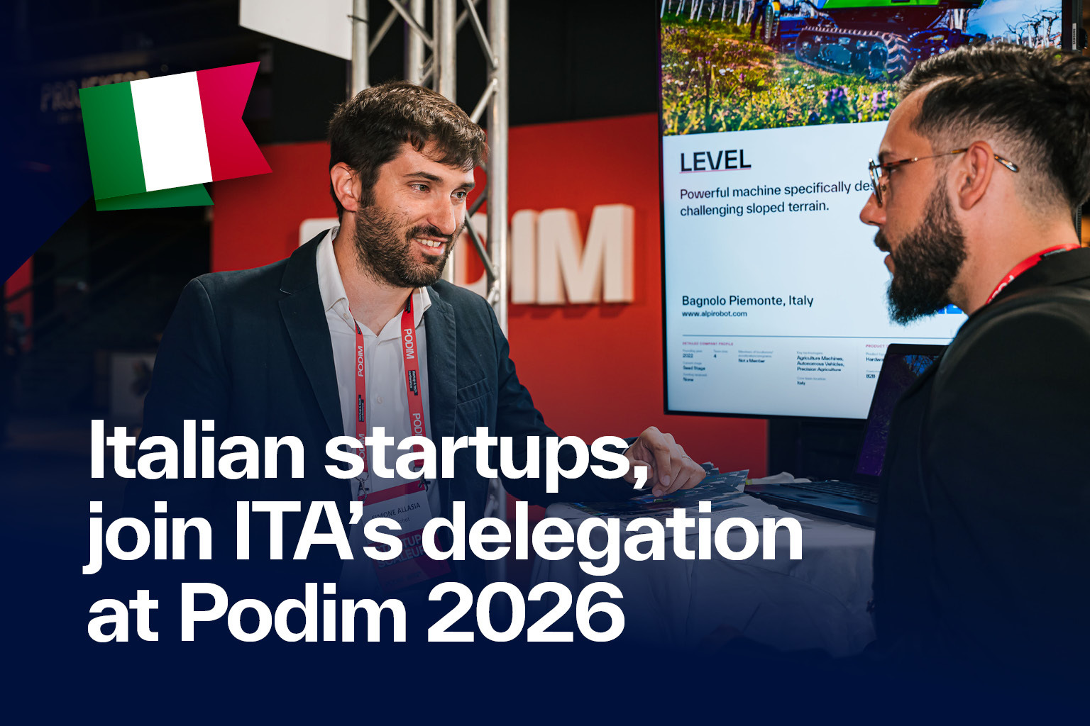 Italian startups, your gateway to Podim 2026 starts here 🇮🇹🚀 - Podim